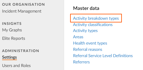 How to Create a New Activity Breakdown Type in Recordbase